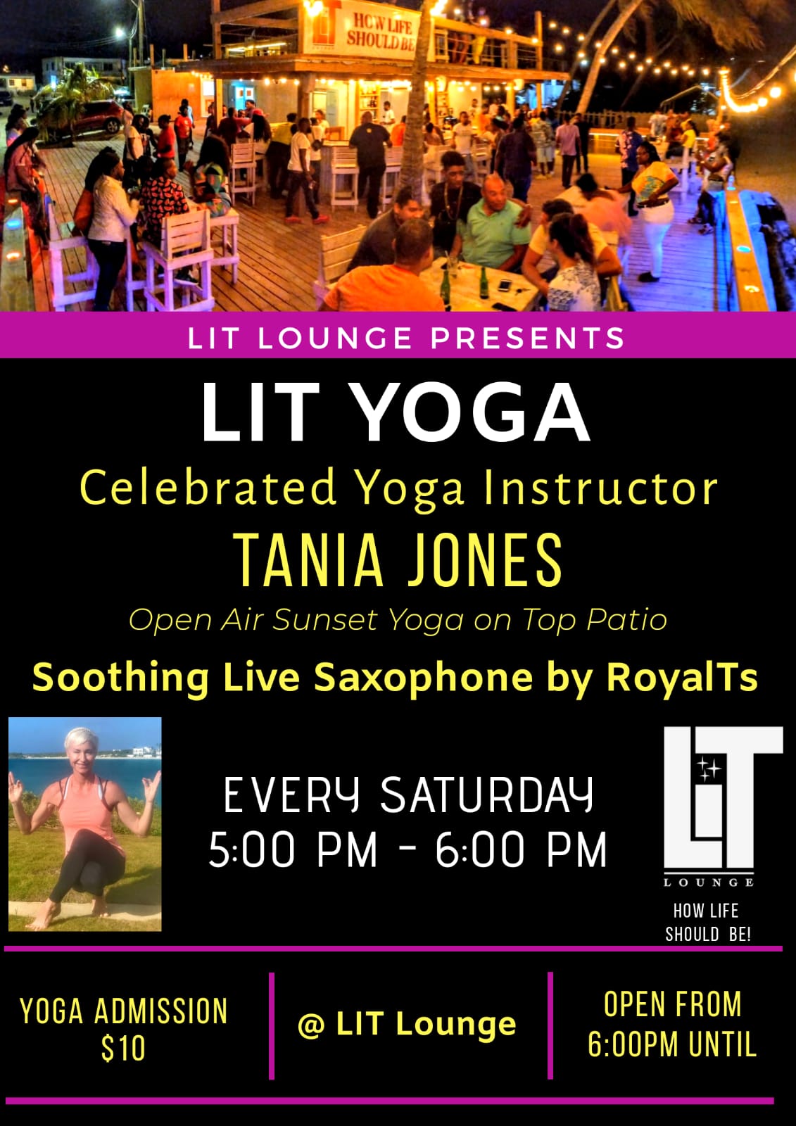 Entertainment Schedule at Lit Lounge